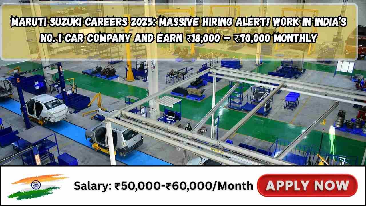Maruti Suzuki Careers 2025: Massive Hiring Alert! Work in India’s No. 1 ...